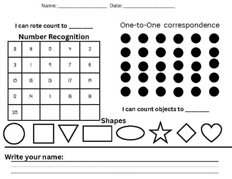 Pre K Math Assessment By Tiandra Heyward Tpt