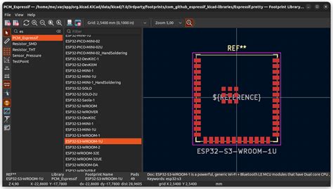 No Footprint Found For Esp32 S3 Wroom · Issue 114 · Espressif Kicad Libraries · Github