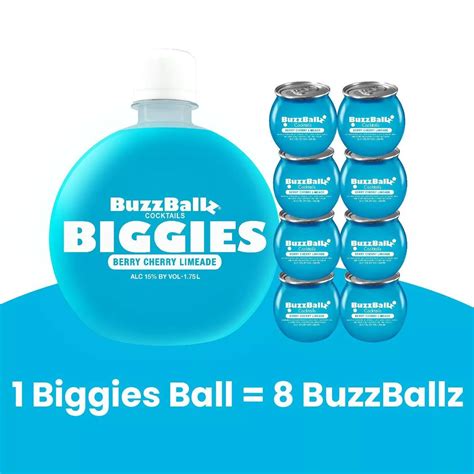 Buzzballz Biggies Berry Cherry Limeade Large Chiller Shop Wine At H E B