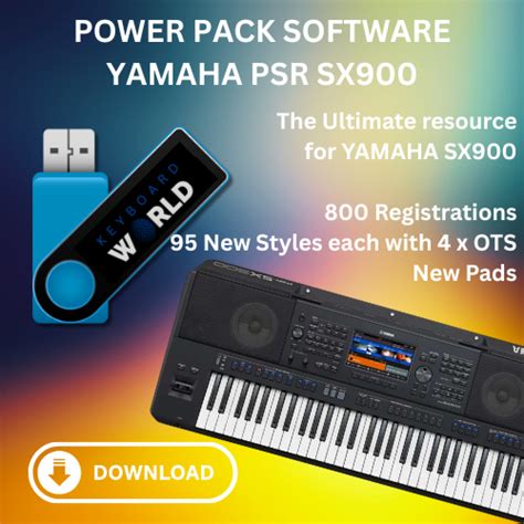 Psr Sx900 Power Pack Software Keyboard World