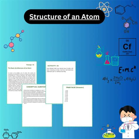 Structure Of An Atom By The Knowledge Lab Tpt