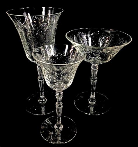 Lot 30 Assorted Elegant Cut Glass Stemware