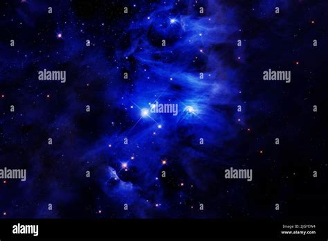 Blue Bright Space Nebula Elements Of This Image Furnished By Nasa