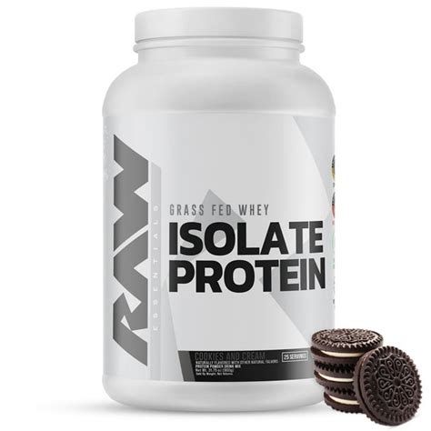 Raw Nutrition 26g Whey Isolate Protein Powder Cookies And Cream 1 97