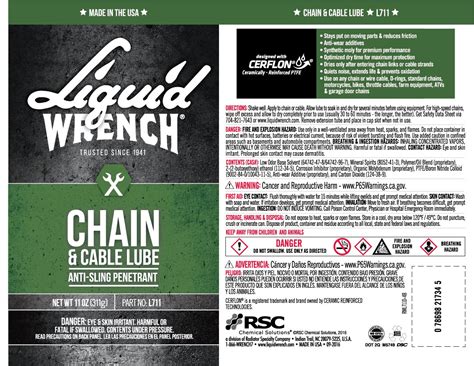 Mua Liquid Wrench L711 Chain And Cable Lube 11 Oz Trên Amazon Mỹ Chính