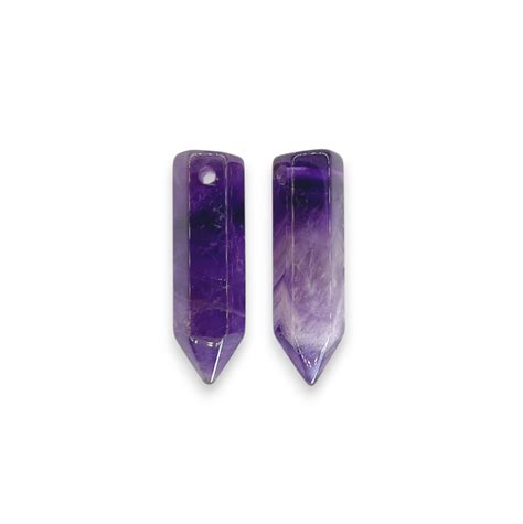 Amethyst Point Side Drilled Craftstones
