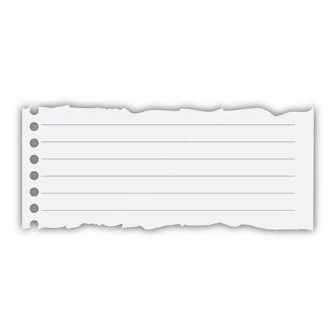 Ripped Torn Paper From Notebook Torn Paper Vector Notebook Page Torn Paper Png And Vector