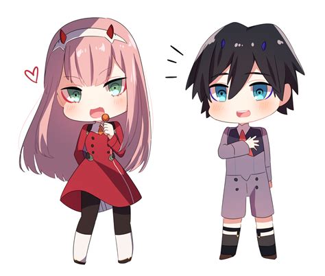 Hiro X Zero Two ️💙 Darling In The Franxx Zero Two Chibi