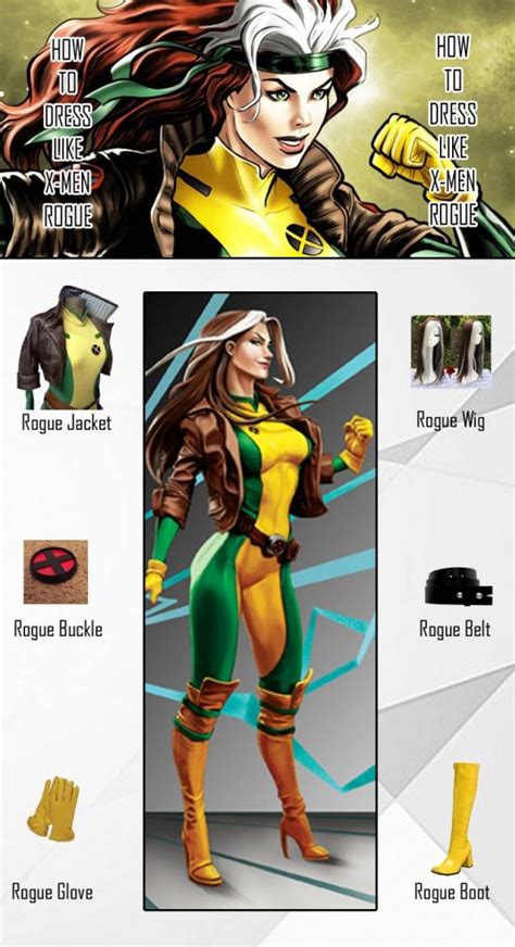 How To Dress Like X Men Rogue Cosplay Costumes Guides Diy