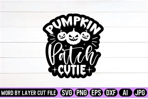 Pumpkin Patch Cutie Svg Sticker Graphic By Svg Artfibers · Creative Fabrica