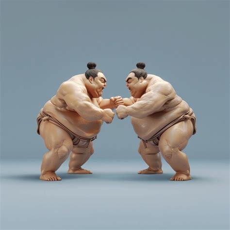 D Sumo Design Rendering Premium Ai Generated Image