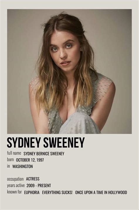 Sydney Sweeney Sydney Sweeney Bio Sydney Sweeney Yearbook Sydney