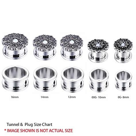 Gauges Plugs Sizes Chart