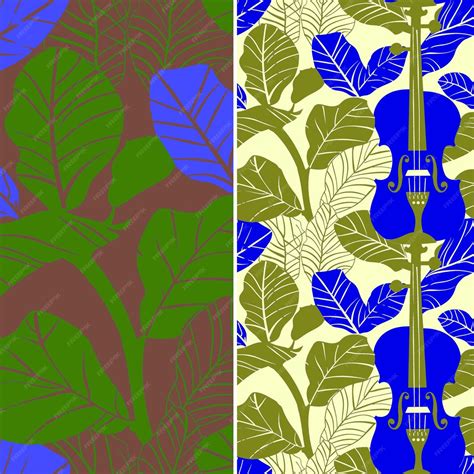 Png Dramatic Fiddle Leaf Fig Leaves With Violin Shaped Silhouett Nature Pattern Outline Art