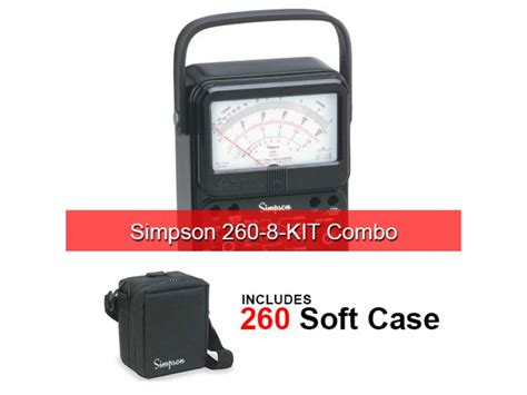 Simpson 260 8 Kit Simpson 260 8 Kit Analog Vom Meter With Case Tequipment