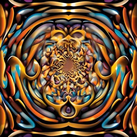 A Detailed Illusions Texture And Pattern Made Of Colorful Light In The Style Of Mc Esher And Jim