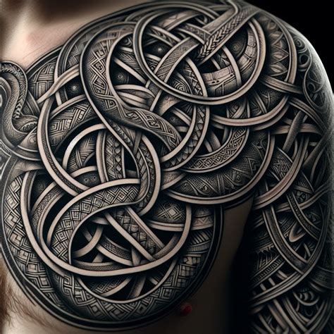 Exploring The Intricate Designs Of Interlocking Shapes Tattoos