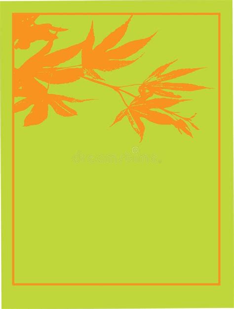 Maple Frame Stock Vector Illustration Of Branch Maple 7030533