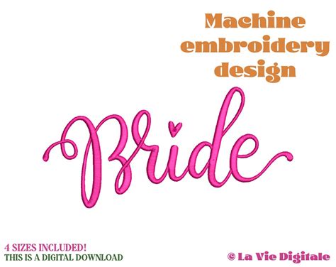 Embroidery Design Bride Embroidery Design Machine Embroidery Design