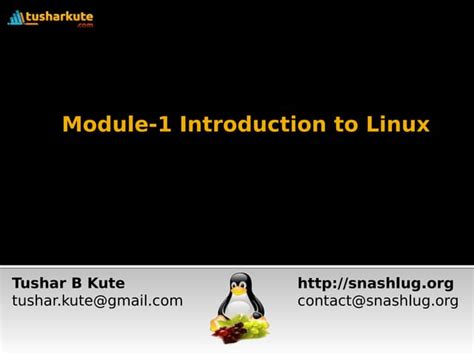 module 01 introduction to linux ppt