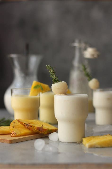Lychee Ginger Lassi And Pineapple Lassi Food Fashion Party