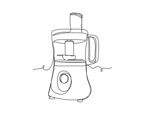 Food Processor Drawing