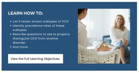 Lesser Known Subtypes Of Obsessive Compulsive Disorder A Course For