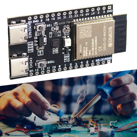esp32 c6 development module dual type c esp32 c6 wroom 1 core board