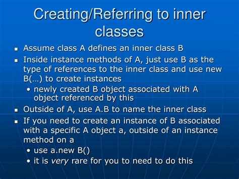 Ppt Java And Inner Classes Powerpoint Presentation Free Download Id