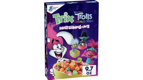 Trix Trolls World Tour With Marshmallows Cereal 97 Oz Marshmallow