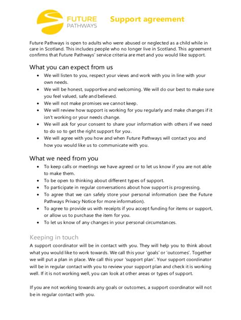 Fillable Online Support Agreement Fax Email Print Pdffiller