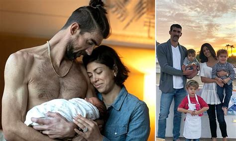 Olympic Legenddolphin Michael Phelps And Beautiful Wife Nicole Welcome