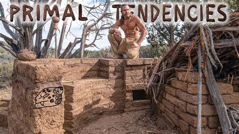 Finishing The Adobe Rocket Mass Heater For The Hut