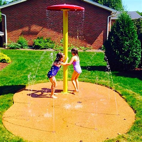 A Full Scale Splash Pad Without The Wait Backyard Splash Pad Splash