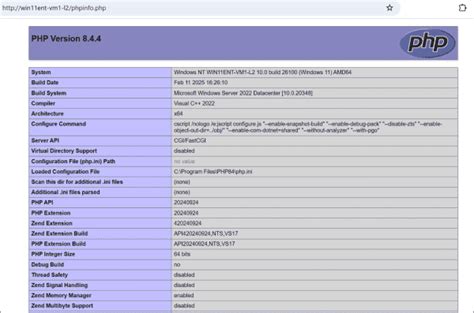 Install Iis And Php 8x On Windows 11 And Server 2025 Core 4sysops