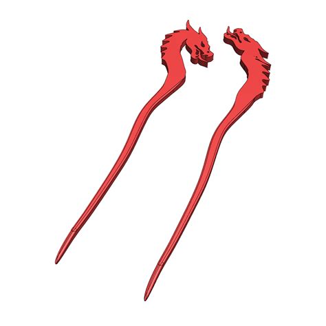 dragon hair sticks 3d model by logicalplanet on thangs