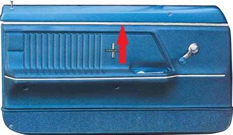 1967 Camaro Deluxe Door Panel Upper Molding Chrome Trim Stainless