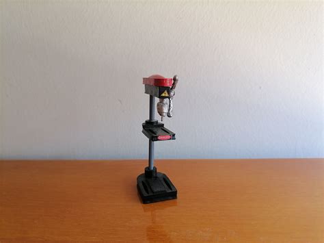 3d Printed Miniature Drill Stand Scale 124 Dioramas Parts Tire