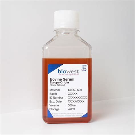 Adult Bovine Serum Reagent S0250 Series Biowest Serum For