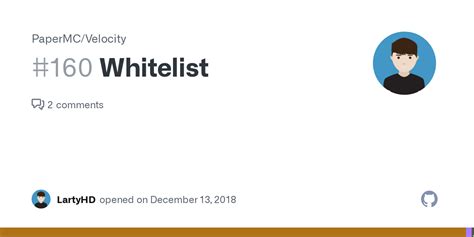whitelist · issue 160 · papermc velocity · github