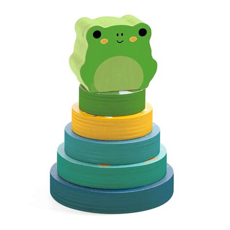 Puzzle Puzz And Stack Rainbow Djeco La Maison De Zazou