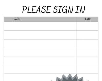 Name And Date Sign Etsy