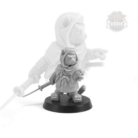 Sohei Cat 28mm Miniature For Dnd Tabletop Games And Collectors