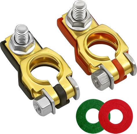 Ywdiml Car Battery Terminal Connector 1 Pair Top Post