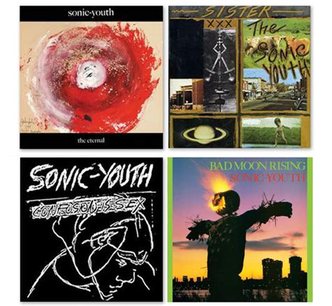 Sonic Youth Album Cover Sticker Set Music S Sonic Youth Rudy And Co