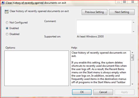 Clear Recent Items And Documents On Exit Of Windows Tutorials