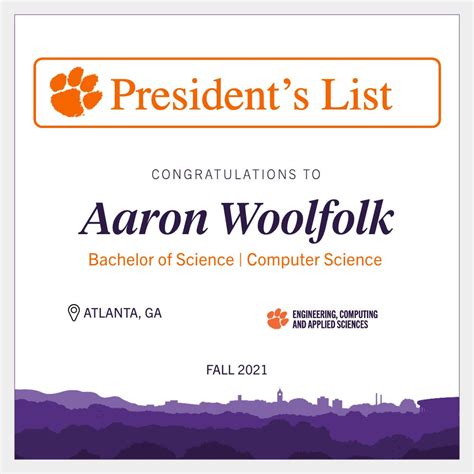 Aaron Woolfolk On Linkedin I Am Proud To Announce That I Made The Presidents List For Fall 2021
