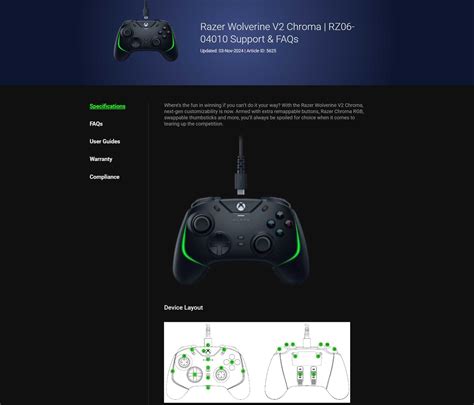 Razer Wolverine V2 Chroma Rgb Wired Gaming Xbox Controller Alfrensia