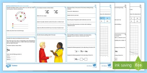 Aqa Physics Combined Science Unit 4 Atomic Structure Higher Revision