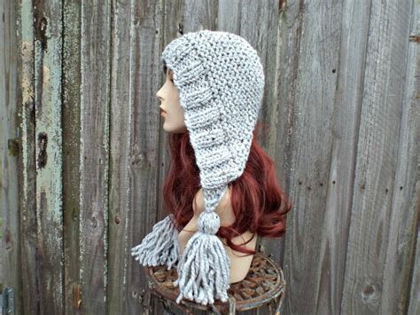 Knit Hat Pattern Tassel Hat Knitting Pattern Knit Hood Pattern